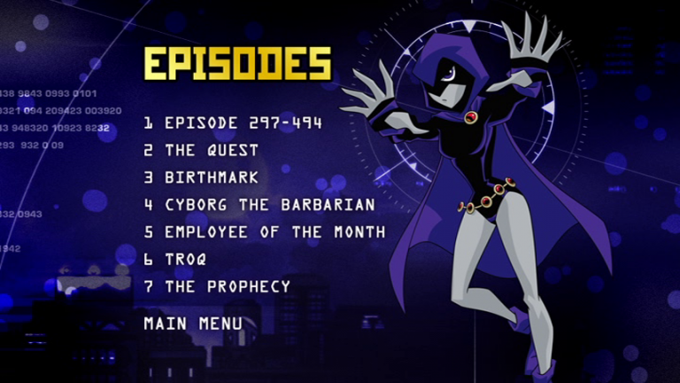 DVD and Blu-ray menus: Teen Titans – wonkablog