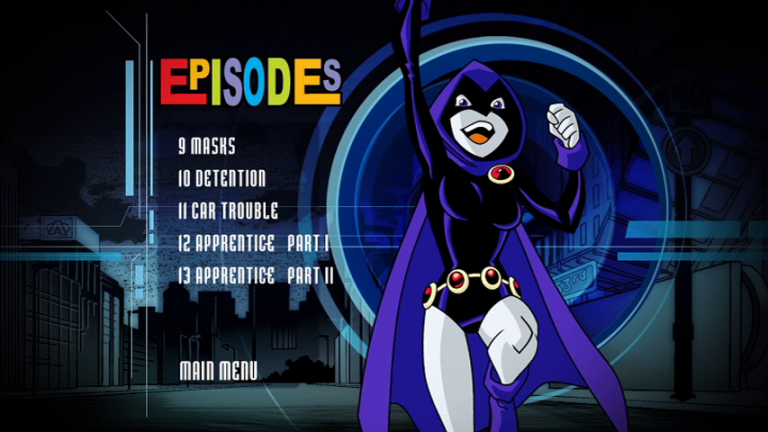 DVD and Blu-ray menus: Teen Titans – wonkablog