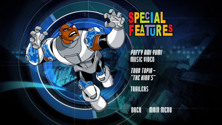 DVD and Blu-ray menus: Teen Titans – wonkablog
