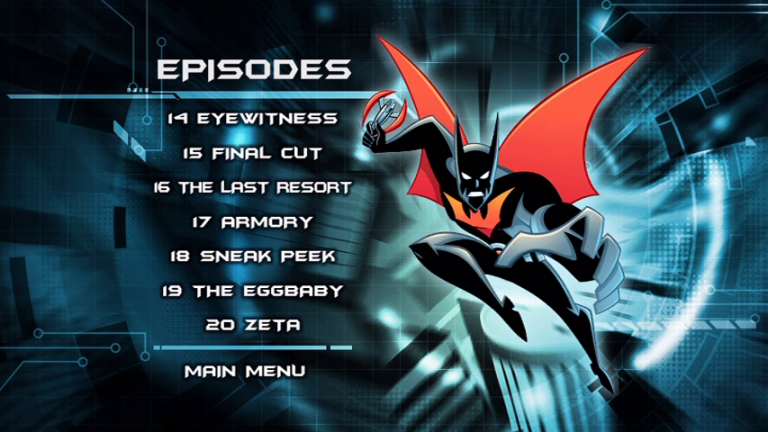 Batman Beyond DVD Menus and Special Features – wonkablog